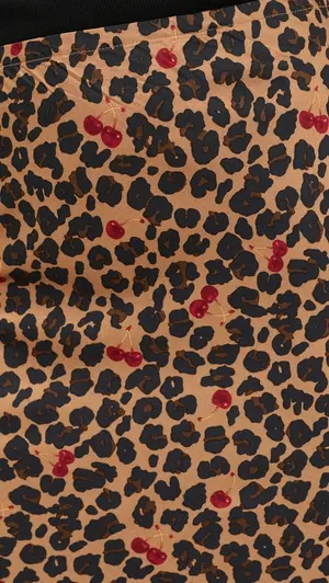 NEVER FULLY DRESSED Cherry Leopard Dorris Skirt - Brown