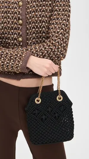 Veronica Beard Macrame Slouch Bag