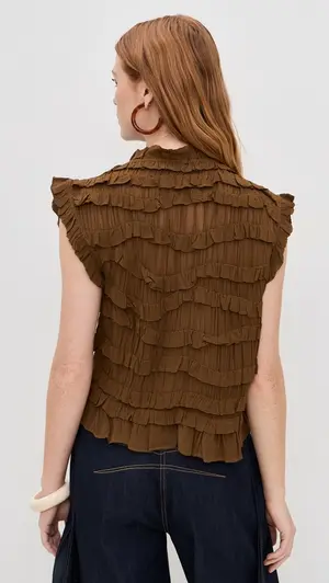Rachel Comey Mali Ruffle Top