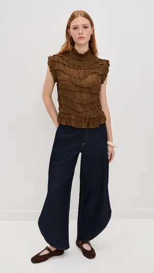 Rachel Comey Mali Ruffle Top