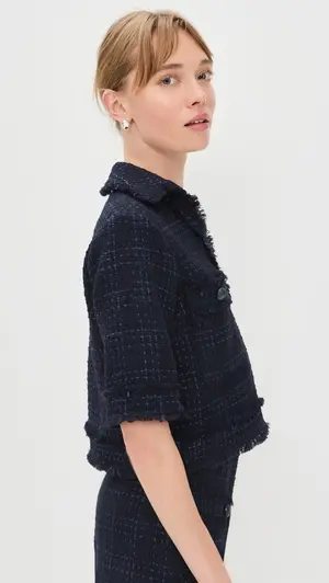 Veronica Beard Babbs Tweed Top