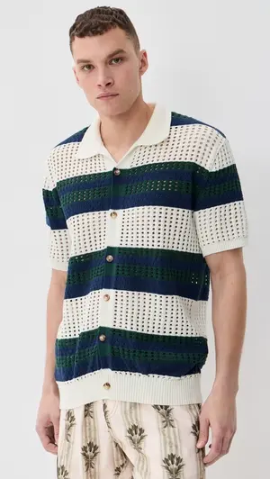 Agua Bendita Jared Crochet Shirt