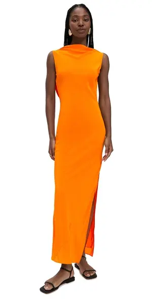 Sir The Label Isla Cowl Back Gown - Orange