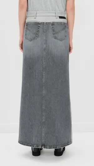 Stella McCartney Two-tone Denim Skirt