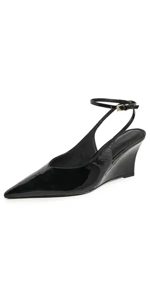 Black Suede Studio Pointed Toe Shoes For Women
