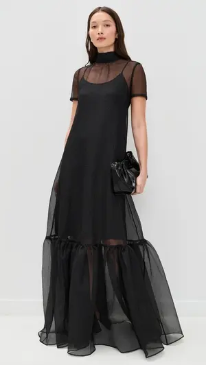 Staud Calluna Maxi Dress - Black