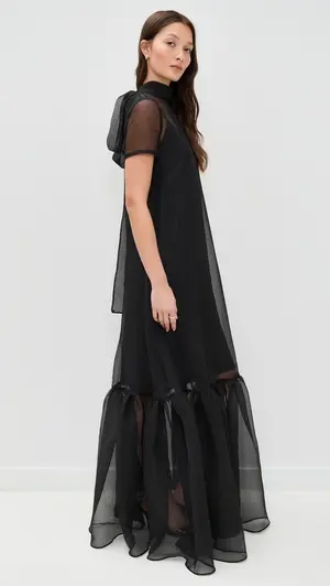 Staud Calluna Maxi Dress - Black