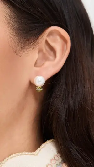 Shashi Perle Pridot Earrings