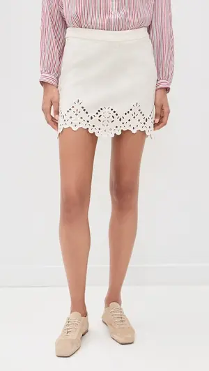 Isabel Marant Blouma Scalloped Mini Skirt
