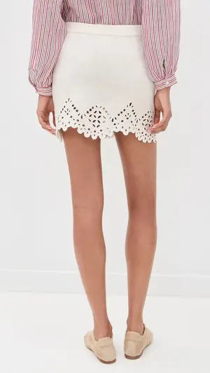 Isabel Marant Blouma Scalloped Mini Skirt