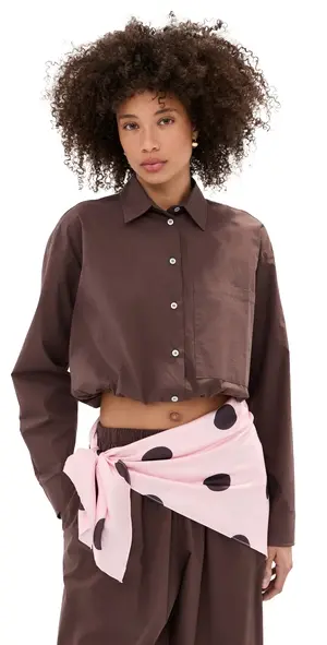 LE BOP Wylie Button-down Shirt - Brown
