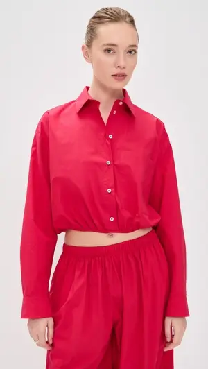 LE BOP Wylie Button-down - Red