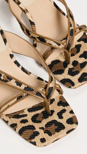 Dolce Vita Brevel Sandals - Leopard Raffia