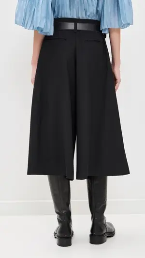 Sea Tropical Wool Belted Culottes