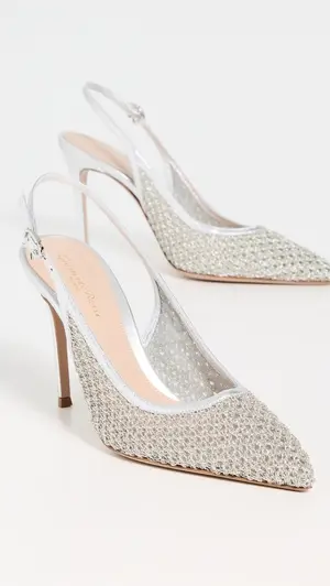 GIANVITO ROSSI Nikki Nappa Silk Heels
