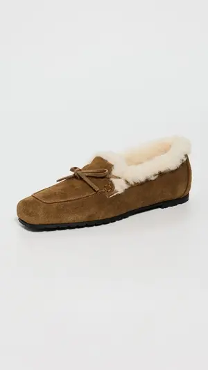 AeydĒ Jasper Shearling Moccasin Loafers