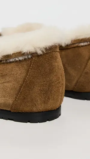 AeydĒ Jasper Shearling Moccasin Loafers