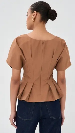 Simkhai Rozen Pleated Top - Chai