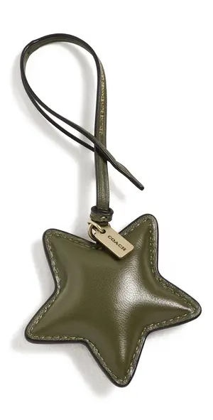 COACH Puffy Star Leather Bag Charm