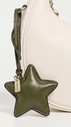 COACH Puffy Star Leather Bag Charm