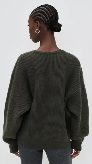 Pixie Market Deep V-neck Wool Sweater