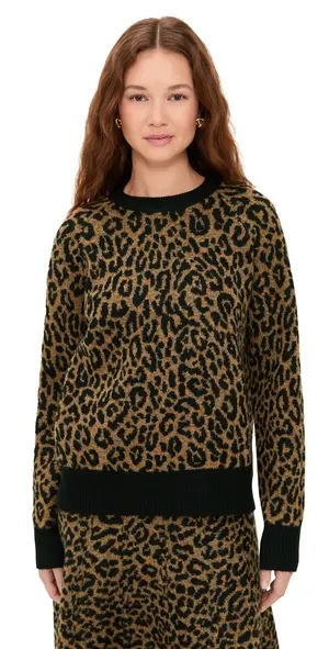 LE BOP Cheetah Print Pullover