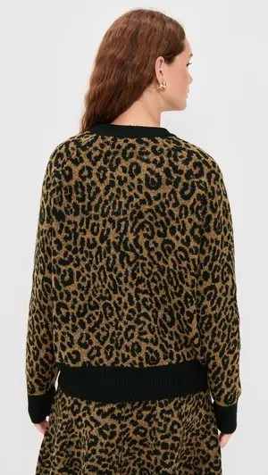 LE BOP Cheetah Print Pullover