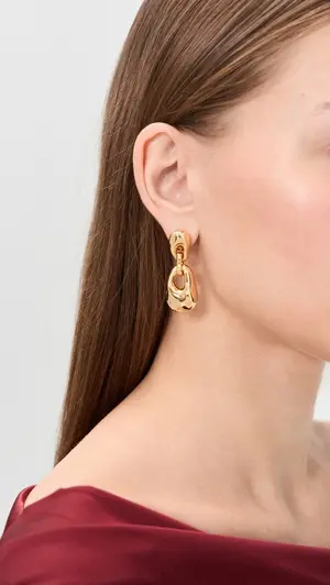 Madewell Double Sculpted Drop Earrings