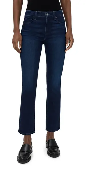 PAIGE Mid-Rise Straight-Leg Jeans