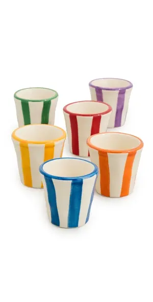 ZAFFERANO Lido Righe Espresso Shot Cups
