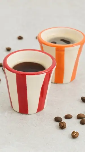 ZAFFERANO Lido Righe Espresso Shot Cups