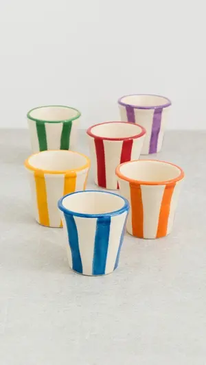 ZAFFERANO Lido Righe Espresso Shot Cups