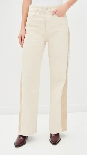 Rag & Bone Logan Spliced Wide Leg Jeans