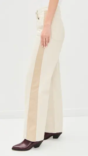 Rag & Bone Logan Spliced Wide Leg Jeans