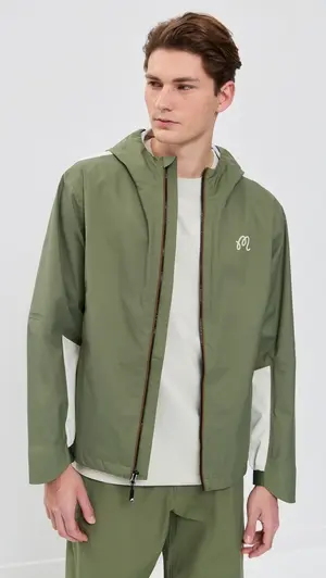 MALBON Foraging Fairways Cloud Burst Rain Jacket