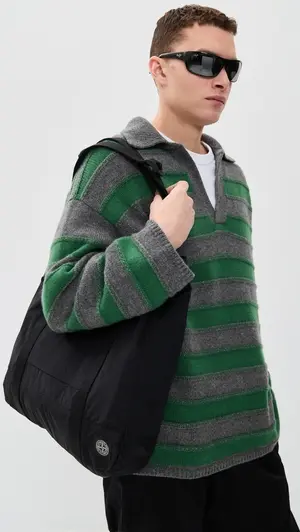 Stone Island Nylon Tote Bag - Black