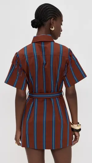 ALEMAIS Noura Fringe Mini Dress