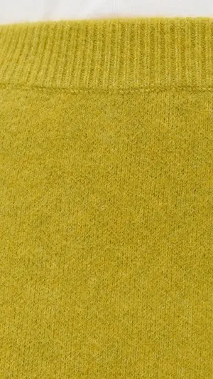 LE BOP Ines Knit Midi Skirt - Chartreuse