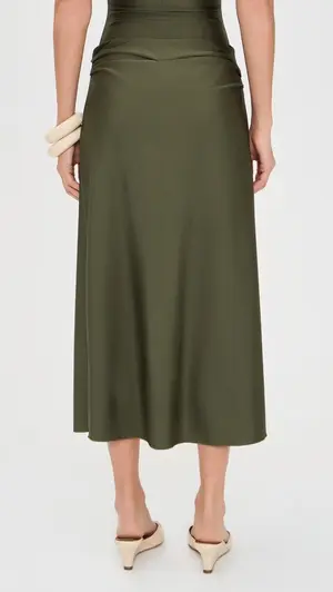 Simkhai Kora Wrap Midi Skirt
