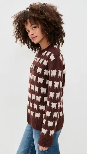 ROWING BLAZERS Warm & Wonderful X Oversized Wool Sheep Pullover
