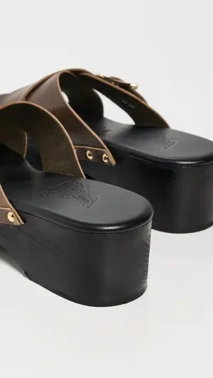 ANCIENT GREEK SANDALS Marilisa Sabot Sandals - Khaki