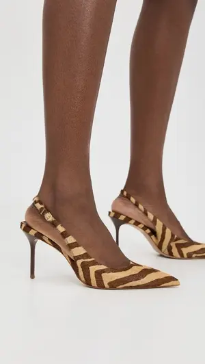 Schutz Paola Zebra Print Heels