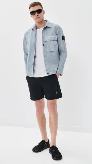 Stone Island Nylon Metal Swim Shorts - Navy