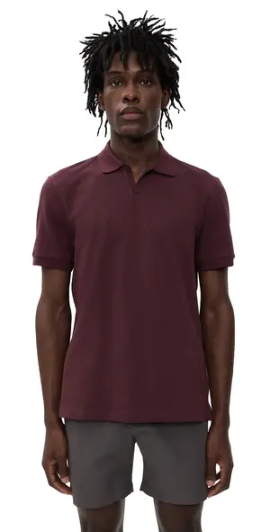 Orlebar Brown Bruno Short Sleeve Pique Polo - Damson