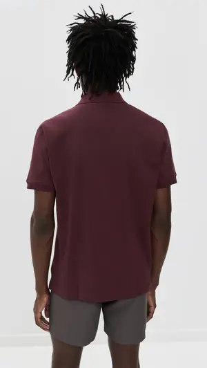 Orlebar Brown Bruno Short Sleeve Pique Polo - Damson
