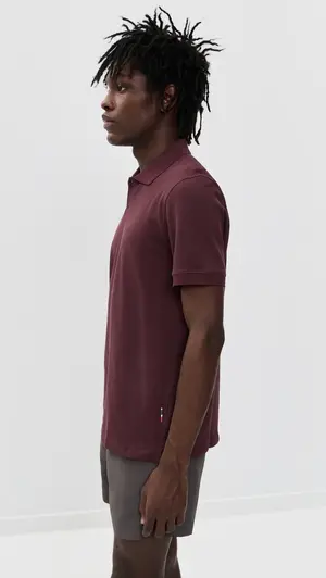 Orlebar Brown Bruno Short Sleeve Pique Polo - Damson