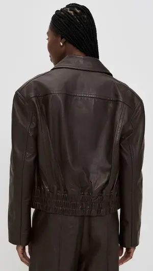 A.L.C. Otto Leather Jacket - Bordeaux