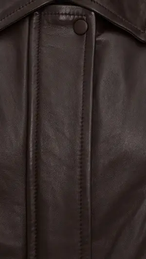 A.L.C. Otto Leather Jacket - Bordeaux
