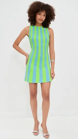 Solid & Striped Mini Lucerne Striped Knit Dress
