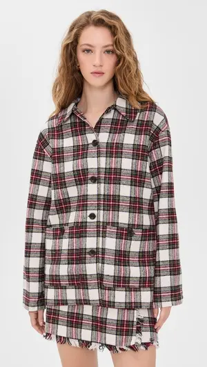 WAYF Morgan Plaid Jacket